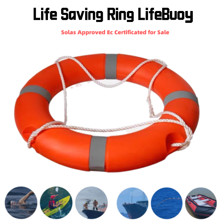 Buoyancy Marine Orange Foam Safety Life Buoy with Reflective Strip ...
