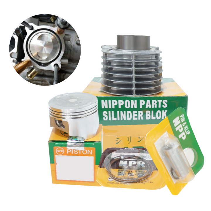NPP Silinder Blok Mesin Boring Cylinder Piston Kit Motor Vario PCX 150 ...