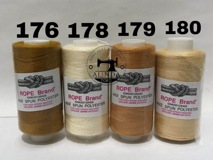 BENANG JAHIT ROPE BRAND 500YARD - KODE WARNA 176-180 (1 PACK) | Lazada ...