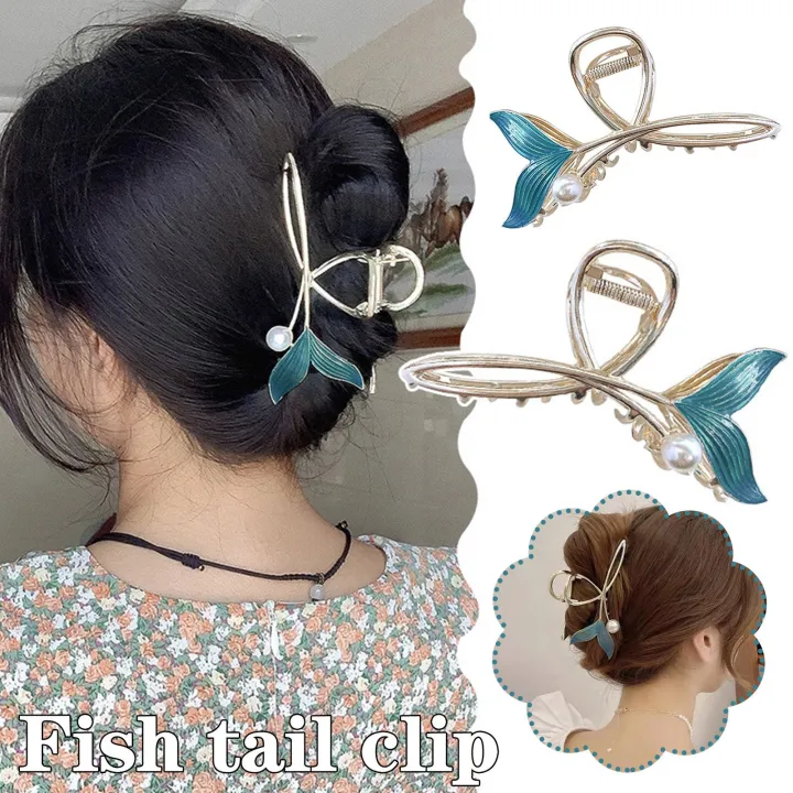 Blue Fishtail Clip Fishtail Clip Female Shark Clip Accessories ...
