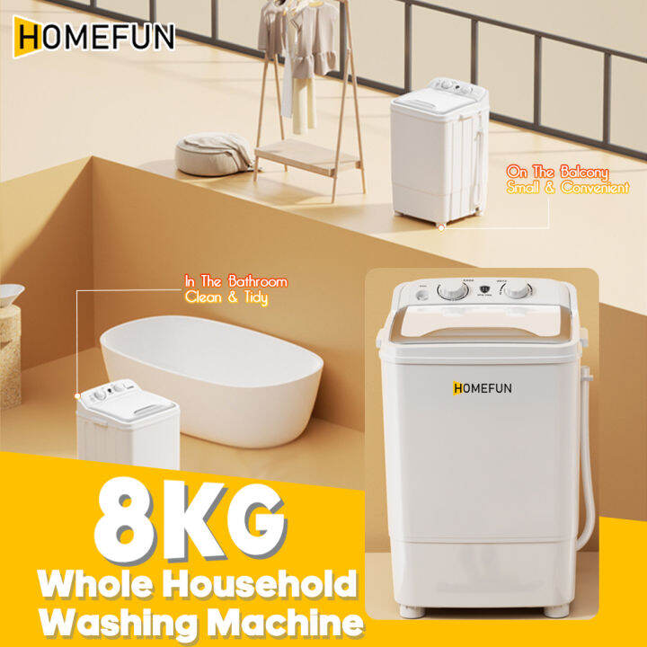 HOMEFUN Automatic Washing Machine-10kg Large capacity washing machine ...