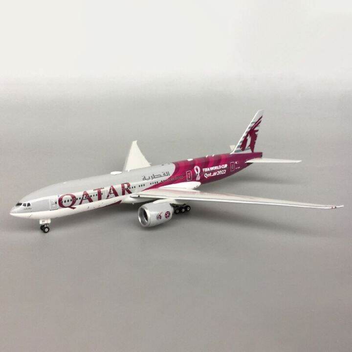 Diecast 1/400 Scale Qatar Airways B777-200LR A7-BBI Metal Material ...