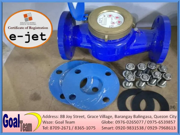 Water Meter E-Jet 2in (50mm) Cast Iron & Brass Flange | Lazada PH