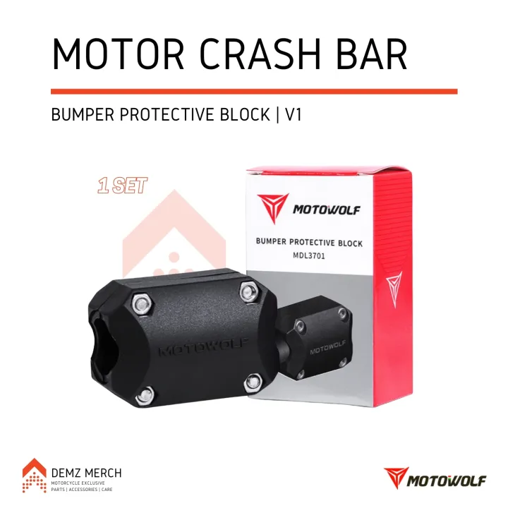 MOTOWOLF Bumper Protective Block Motorcycle Crash Bar Crash Guard Crash ...