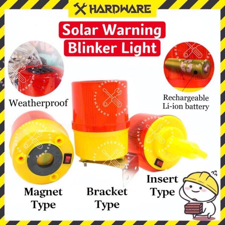 LED Solar warning blinker light/barricade hazard light/blinker/strobe ...