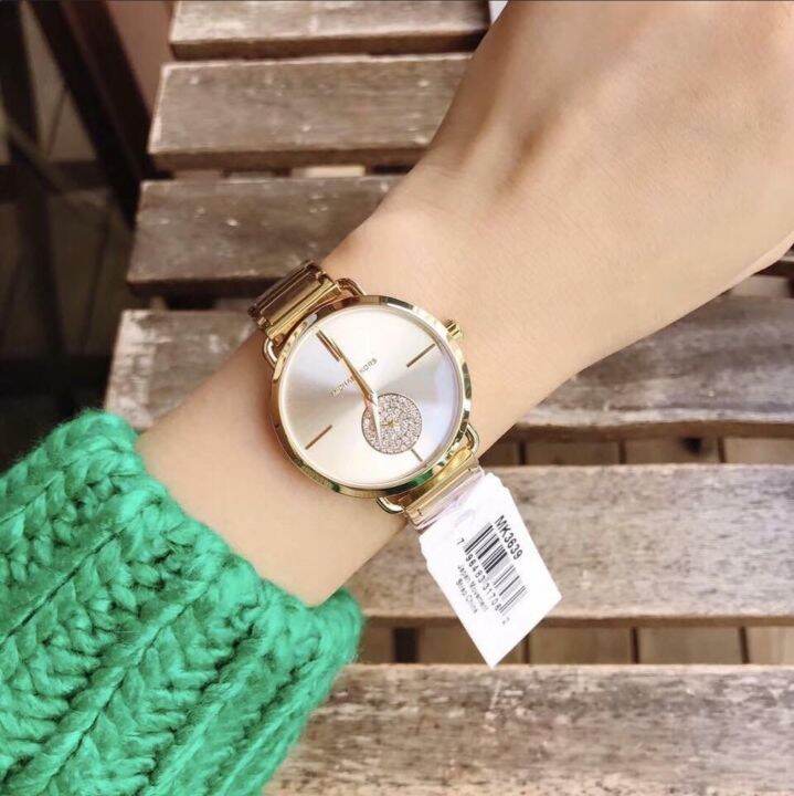 Guaranteed Original Michael Kors Portia Gold Dial Gold Tone Ladies ...