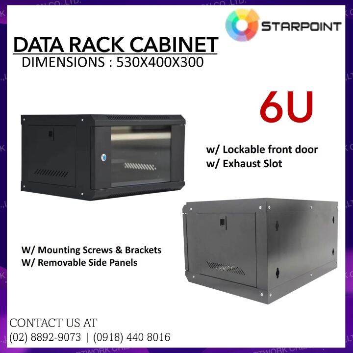 Wall mounted Data Rack Cabinet I 6U Data Rack I Server Rack Cabinet I ...
