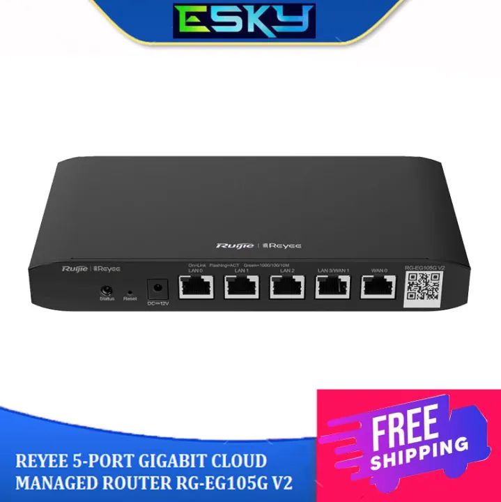 (RG-EG105G V2) REYEE 5-PORT GIGABIT CLOUD MANAGED ROUTER | Lazada PH