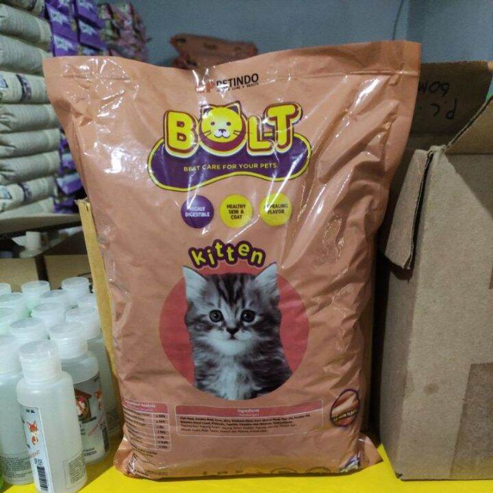 bolt kitten 1kg makanan kucing bolt kitten salmon 1kg | Lazada Indonesia