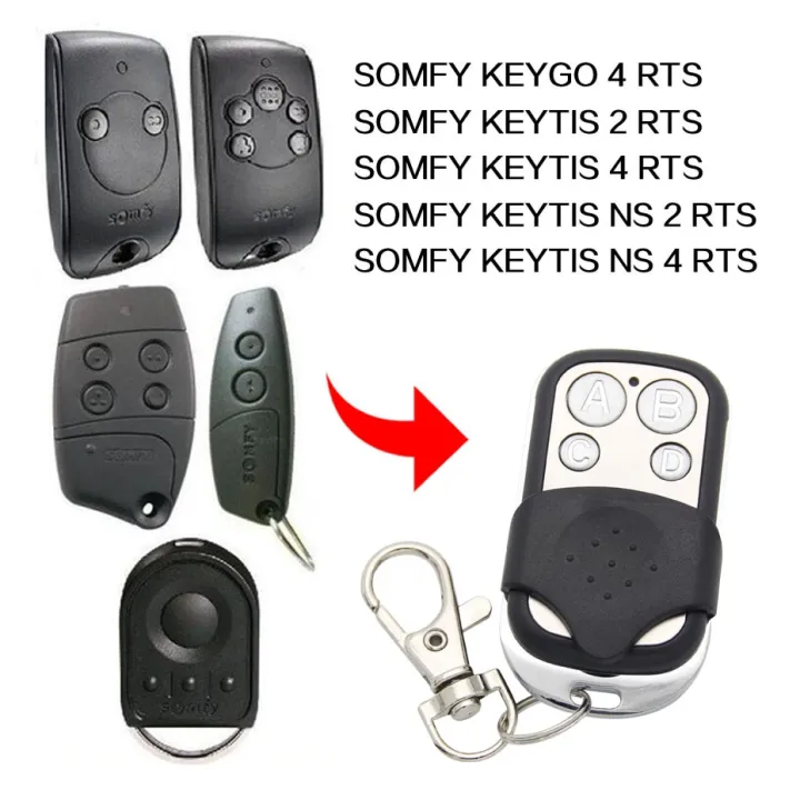 SOMFY KEYGO 4 RTS ใช้งานร่วมกับรีโมทคอนโทรลเปลี่ยน433,42Mhz Universal ...