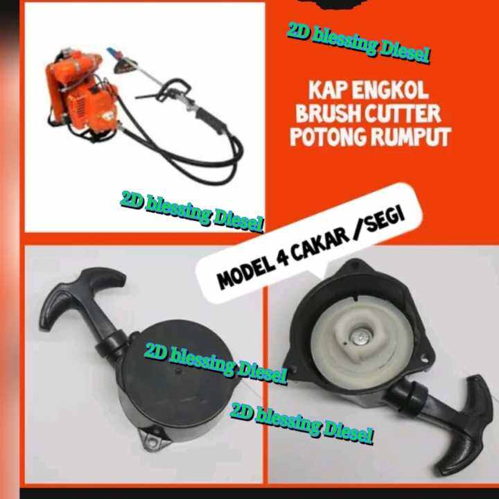 Recoil Starter Tarikan Kap Engkol Star Engkolan Mesin Potong Rumput 318 ...