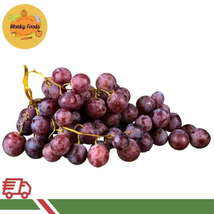 Black Seedless Grape/Anggur Tanpa Biji Merah/无核葡萄(500g±)-Wonky Foods ...
