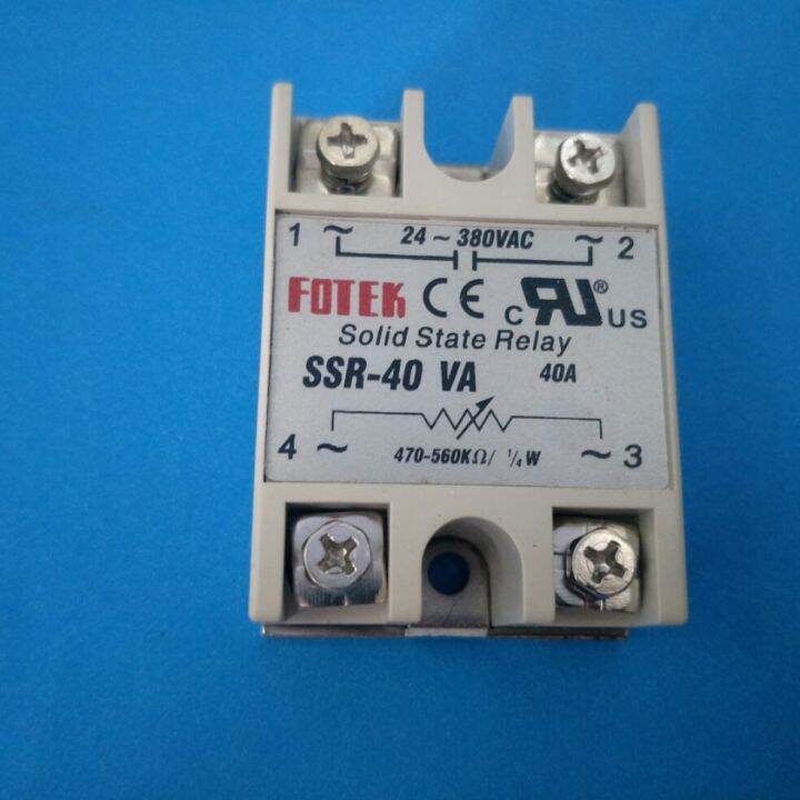 Solid State Relay SSR-40VA in470-560k1/4w out24-380VAC Fotek โซริดสเตรทรีเลย์ | Lazada.co.th