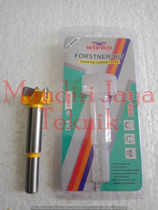 Forstner Bit Mata Bor Pelubang Kayu Engsel TCT 25mm WIPRO | Lazada ...