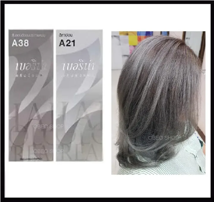 Berina Hair Color ครีมเปลี่ยนสีผม A21กับ A38 | Lazada.co.th