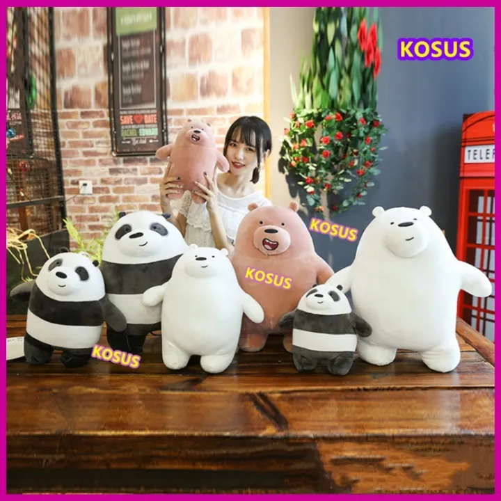COD Plush Toys for Baby 40cm Kawaii We Bare Bears Toy Cartoon Bear ...