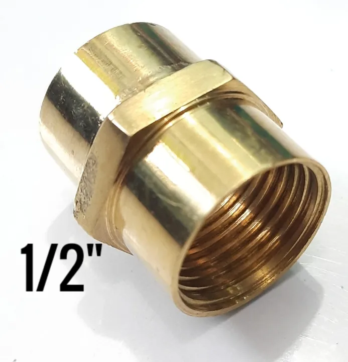 Sok sambungan 1/2" KUNINGAN (E549) | Lazada Indonesia