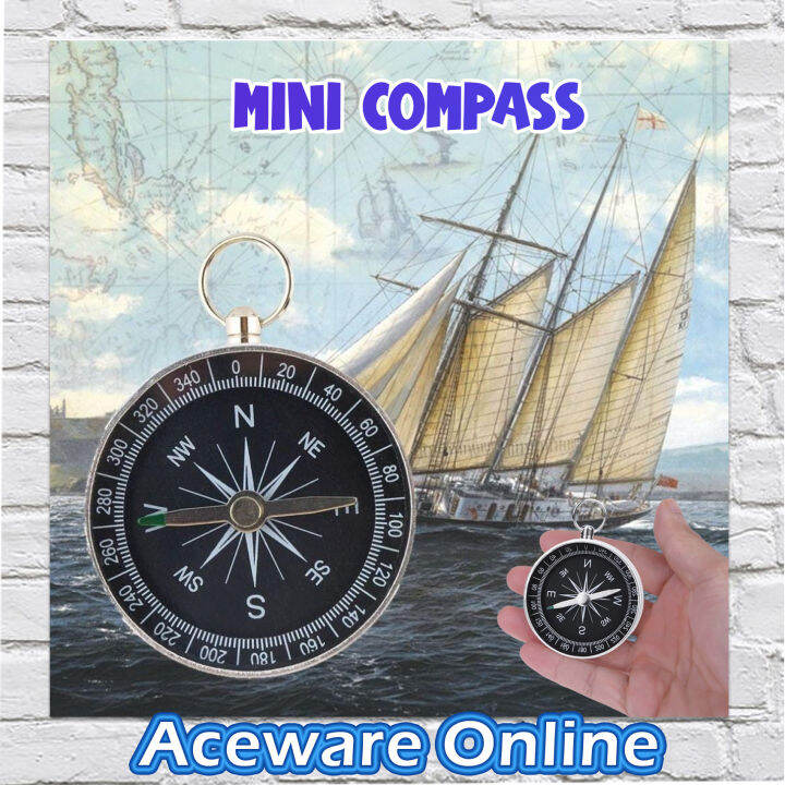 Portable Emergency Mini Compass Lightweight Aluminum Outdoor Navigation ...