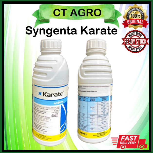 Syngenta Karate 1Liter Racun Serangga Pekatan Teremulsi Ready Stock Lambda-Cyhalothrin 2.8% Ulat ...