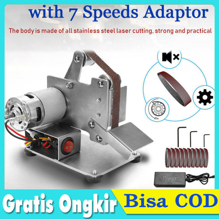 【Dikirim dlm 24jam】mesin amplas duduk listrik mini Desktop Grinder Mini ...