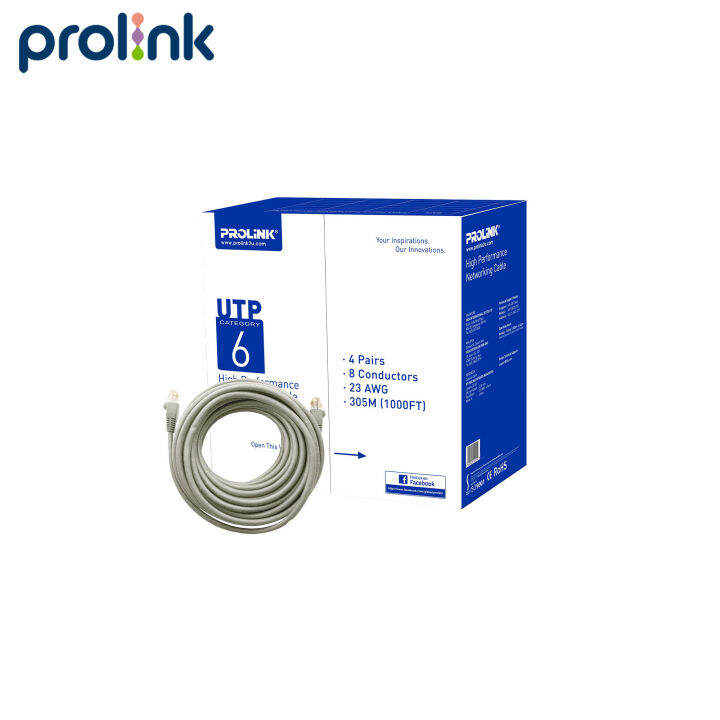 Prolink 305m CAT6 UTP LAN Cable | Lazada PH
