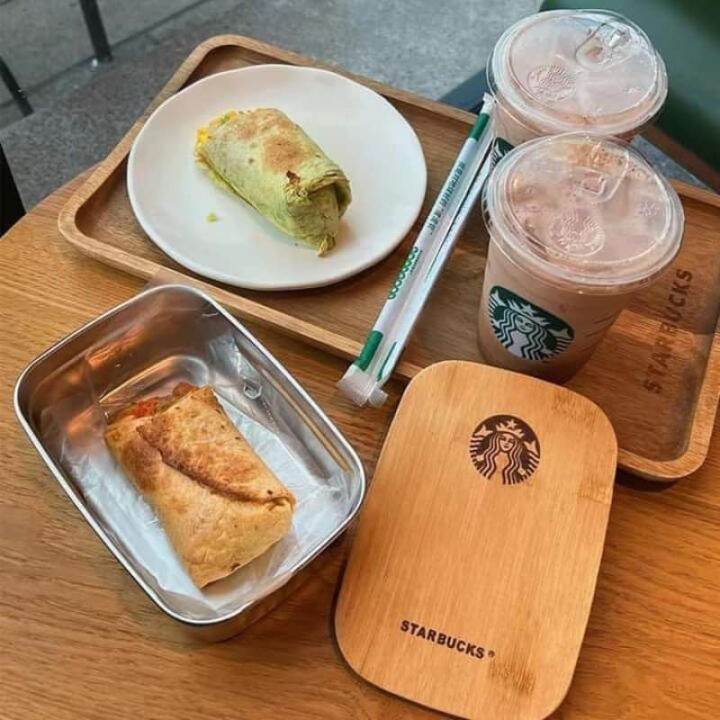 Starbucks Lunch Box Star Picnic Lunch Box with Bamboo Lid 1.2L | Lazada PH