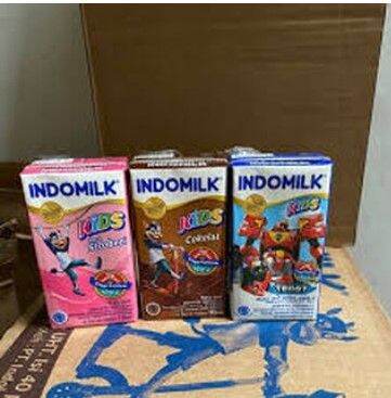 Susu Indomilk 115ml Rasa Coklat Vanilla dan Stawberry 1 Dus isi 40 Pcs ...