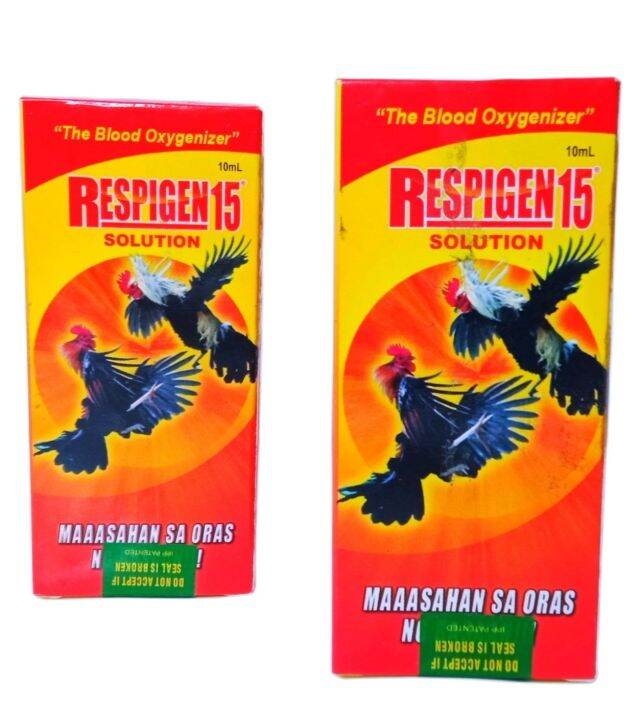 [VET SUPPORT] 2 box 10ml Respigen 15 solution inject. for GAMEFOWL ...