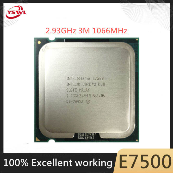 Intel CPU Core 2 Duo Processor E7500 Original 3M Cache, 2.93GHz,1066MHz ...