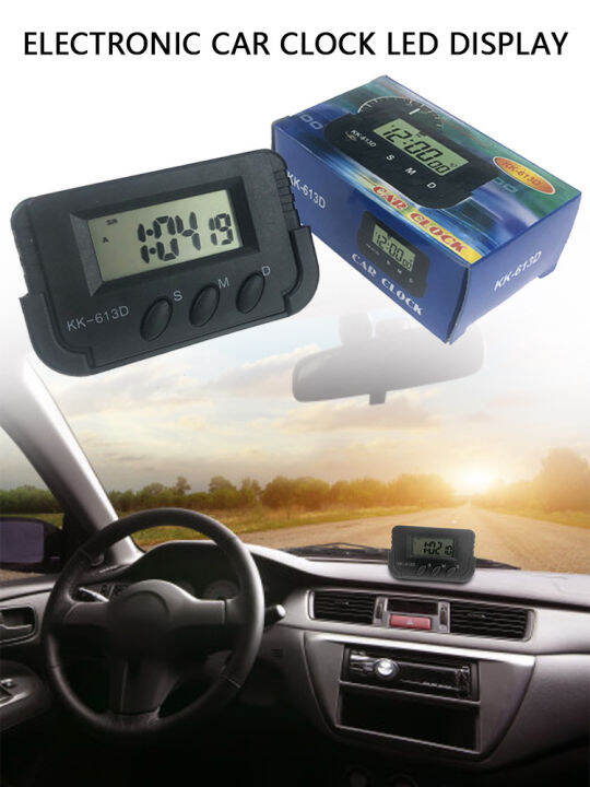【In Stock】Electronic Digital Car Clock Automobile Mini Vehicle Watch ...