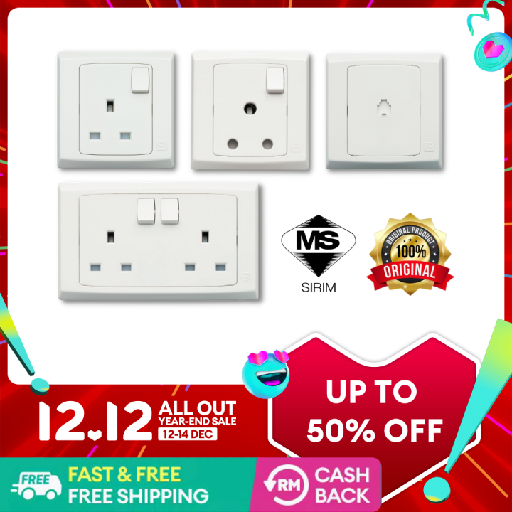 MK Slimline Plus 10A Intermediate Switch / 1 Way 2 Way Switches with ...