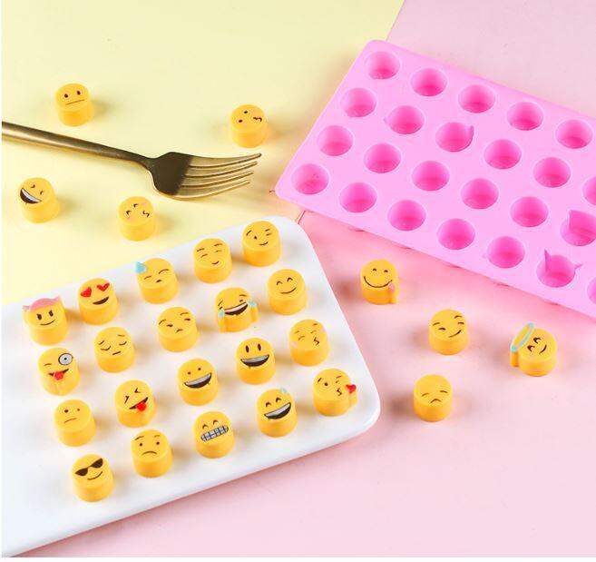 Emoticons chocolate jelly mould emoji silicone mould smiley faces mold ...