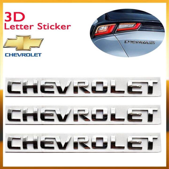 Car Emblem CHEVROLET Letter Logo Car Auto Decorative Badge Sticker ...