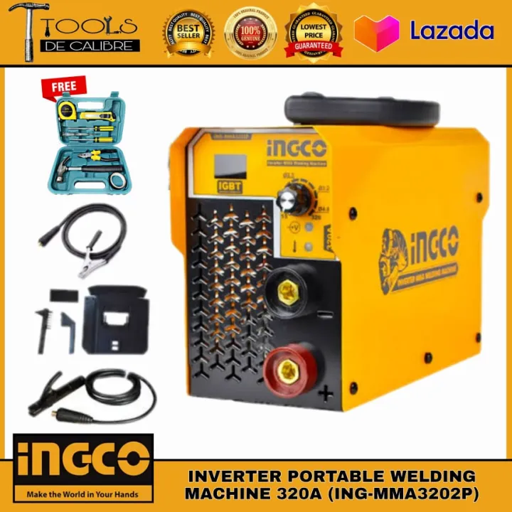 INGCO Portable IGBT Inverter MMA ARC Welding Machine 320A (ING-MMA3202P ...