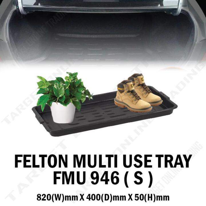 FELTON Multi Use Car Boot Tray Plastic Multipurpose Wet Dry Good FMU ...