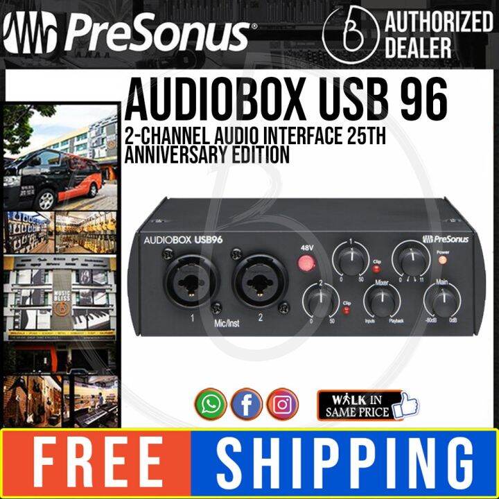 PreSonus AudioBox USB 96 Audio Interface - 25th Anniversary Edition ...