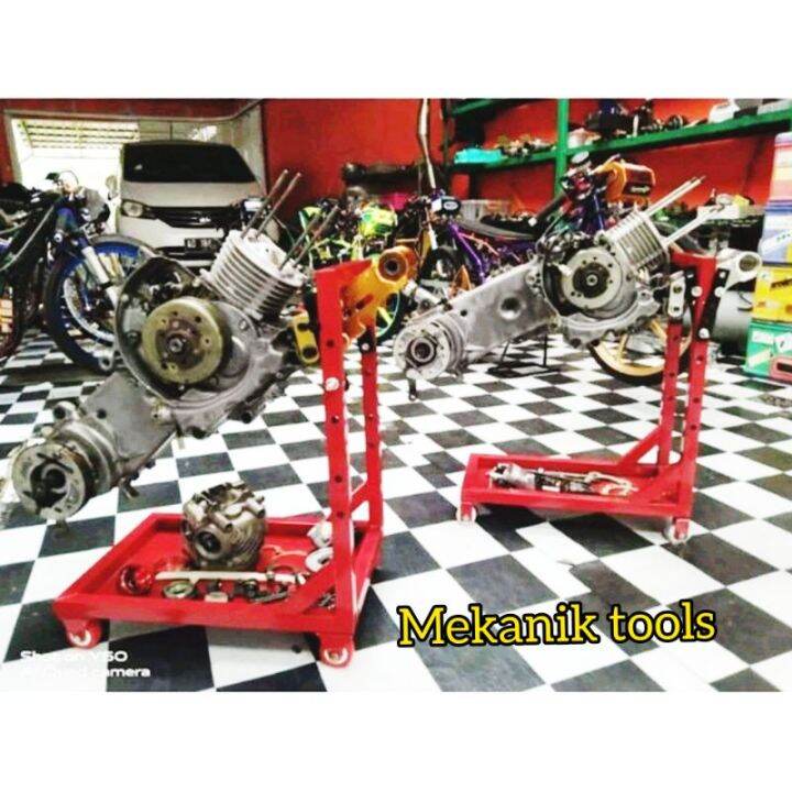 Alat Dudukan Mesin Motor ENGINE STAND UNIVERSAL | Lazada Indonesia