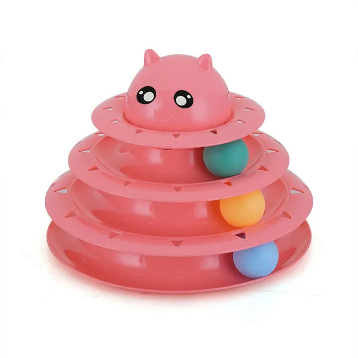 Pet Winky Cat Three-Level Tower of Tracks Pet Play Toy Pet Kingdom ...