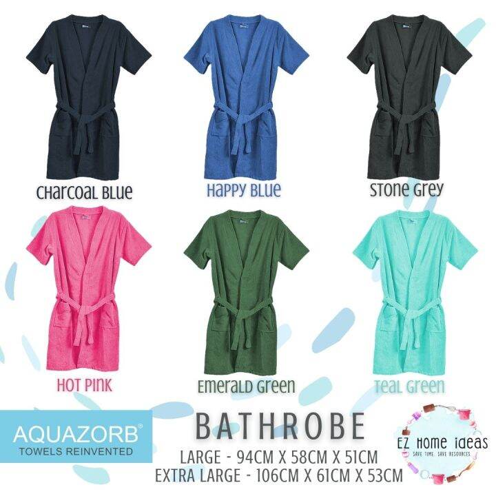 Aquazorb Bathrobe. Microfiber Material - Comfortable, Light Weight and ...