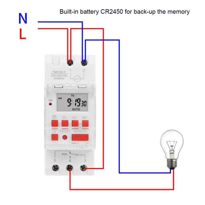 Timer Switches Large Built In Battery Timer Switches 7 Days Timer