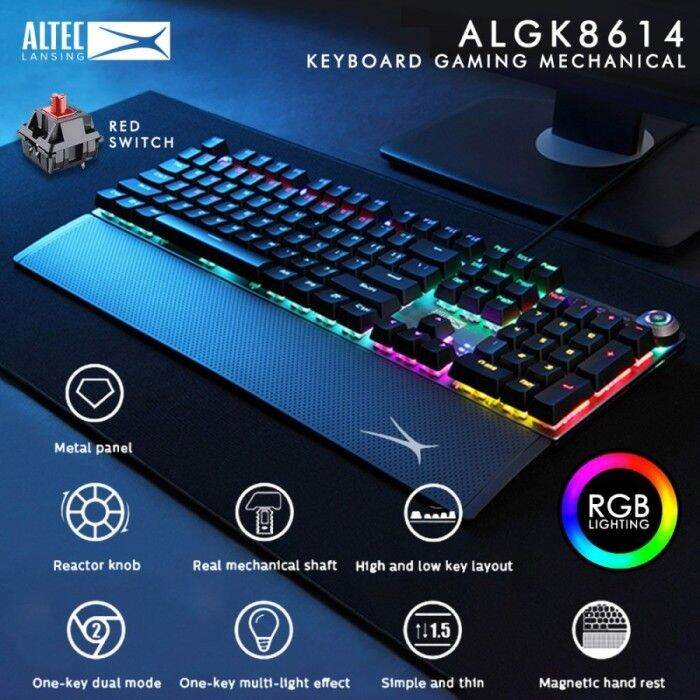 Altec Lansing ALGK-8614 RGB - Mechanical Gaming Keyboard | Lazada Indonesia
