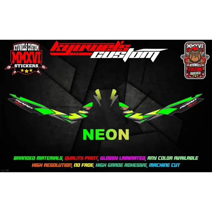 RS 125 CARB STOCK DECALS STICKER | Lazada PH