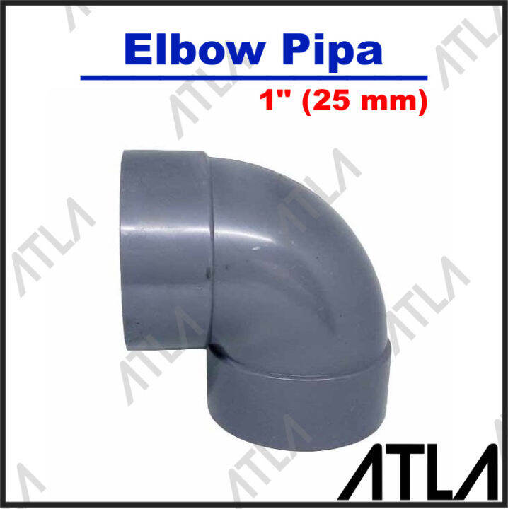 Elbow Pipa Paralon 1" PVC Cabang Knee Keni L Sambungan 25 mm ICP030 ...