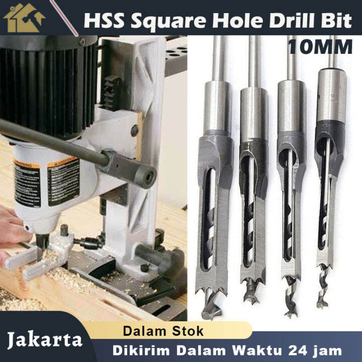 Mata Bor Perkayuan Lubang Persegi Pahat Mortising Kit Mortise Tenon ...