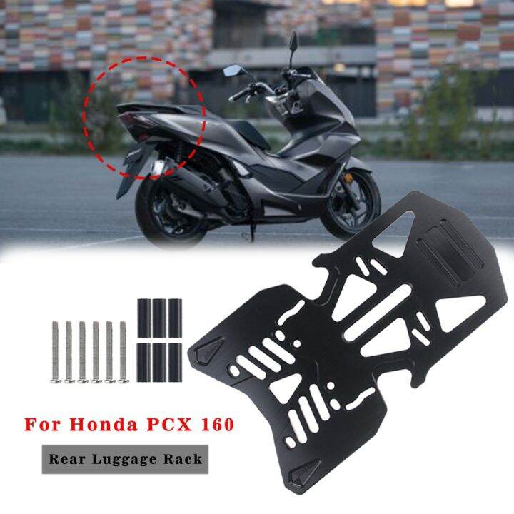 For Honda PCX 160 Pcx160 Stainless Steel Motorcycle Carrier Rear Luggage Rack Shelf Bracket Rack ...