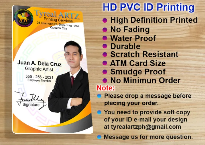 PVC ID PRINTING HD PRINT | Lazada PH
