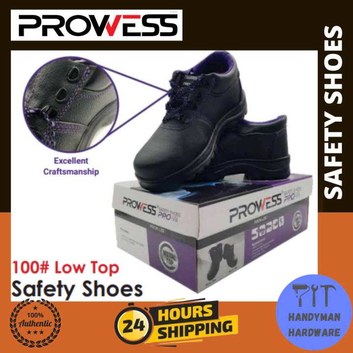 Prowess Heavy Duty Low Top Safety Shoes With Steel Toe & Cap | Lazada