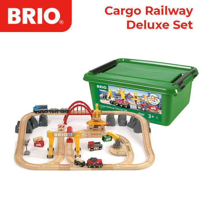 [Smart Kiz] Brio Cargo Railway Deluxe Set Train Toy - 33097 | Lazada ...