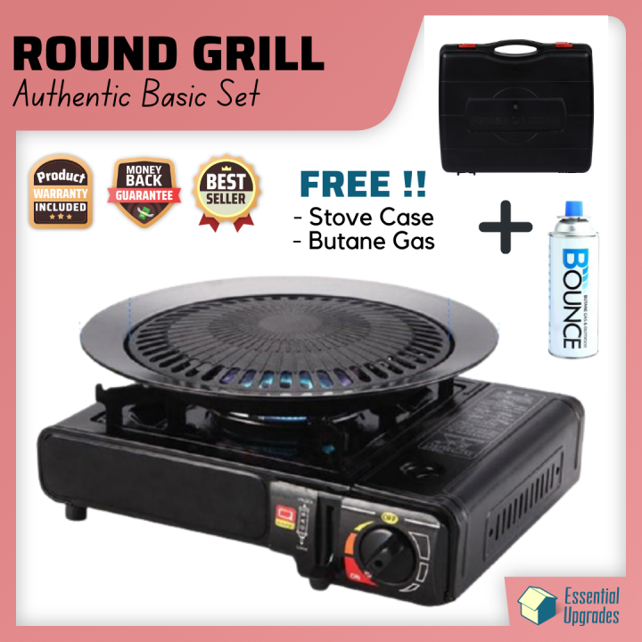 Korean Samgyupsal Authentic Basic Set l Korean BBQ l Round Pan Grill ...