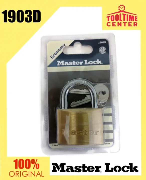 Master Lock 50mm Hardened Solid Brass Padlock Model:1903D | Lazada PH